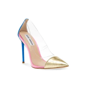 Steve Madden Multi-colour heels featuring transparent material with ...